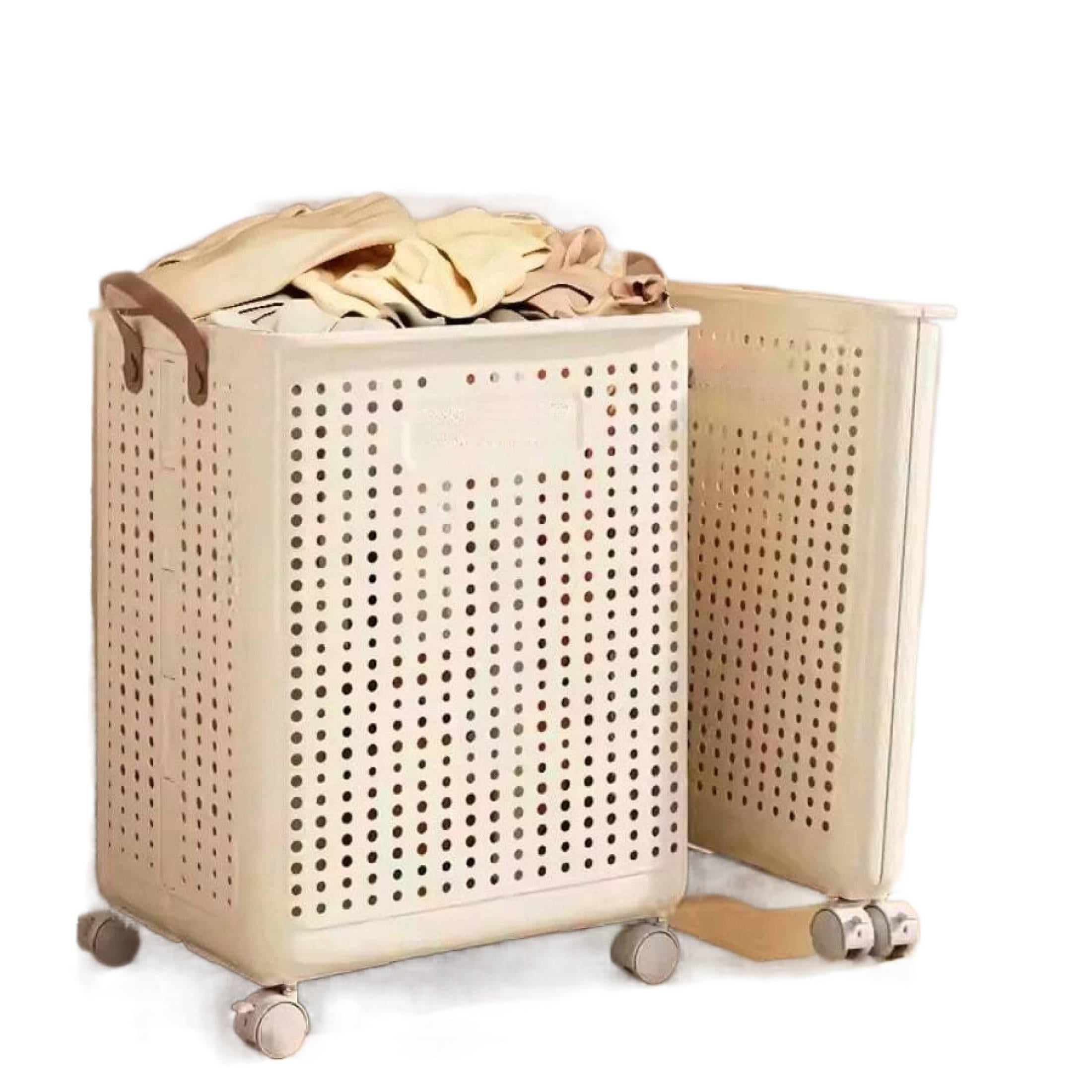 Large Laundry Bin With Ventilated Design And 360 ° Rotating Wheels ...