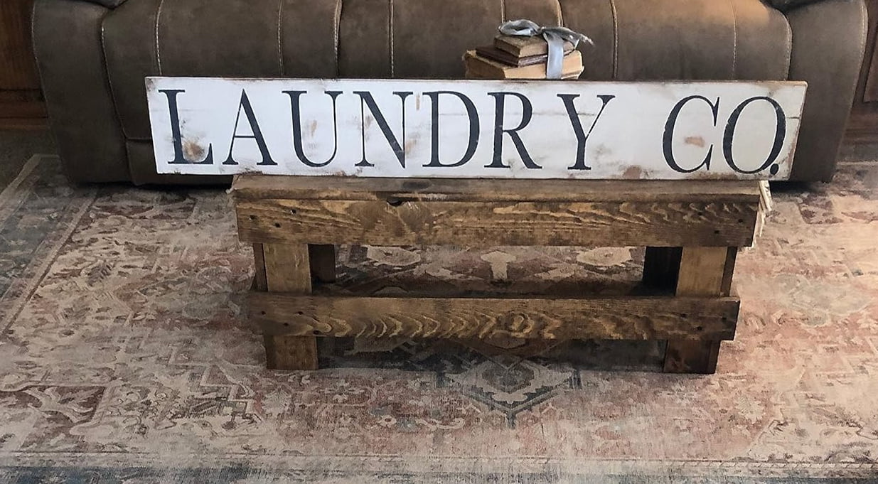 Large Laundry Sign Rustic Laundry Sign Farmhouse Wall Decor Laundry ...