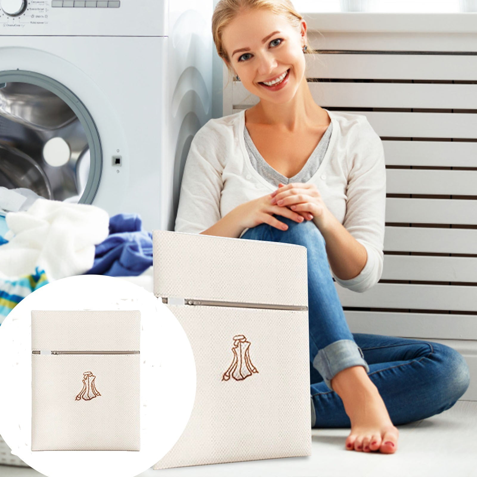 Large Laundry With Handles Heavy Duty Wash Bag For Travel College Dorm ...