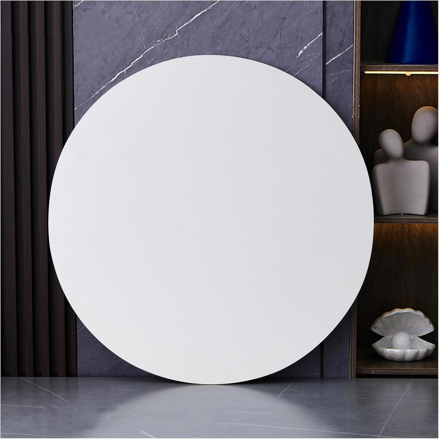 Large Lazy Susan Turntable, 20" - 40" Roating Marble Texture Tabletop ...