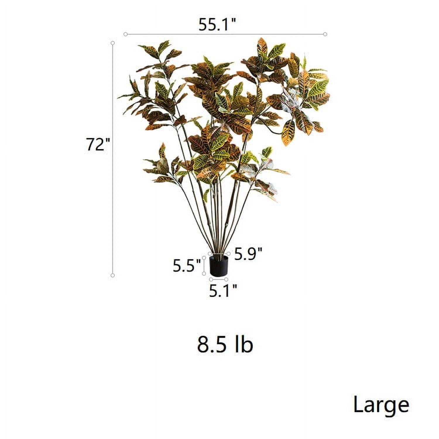 Large Leaf Artificial Croton Tree - Walmart.com