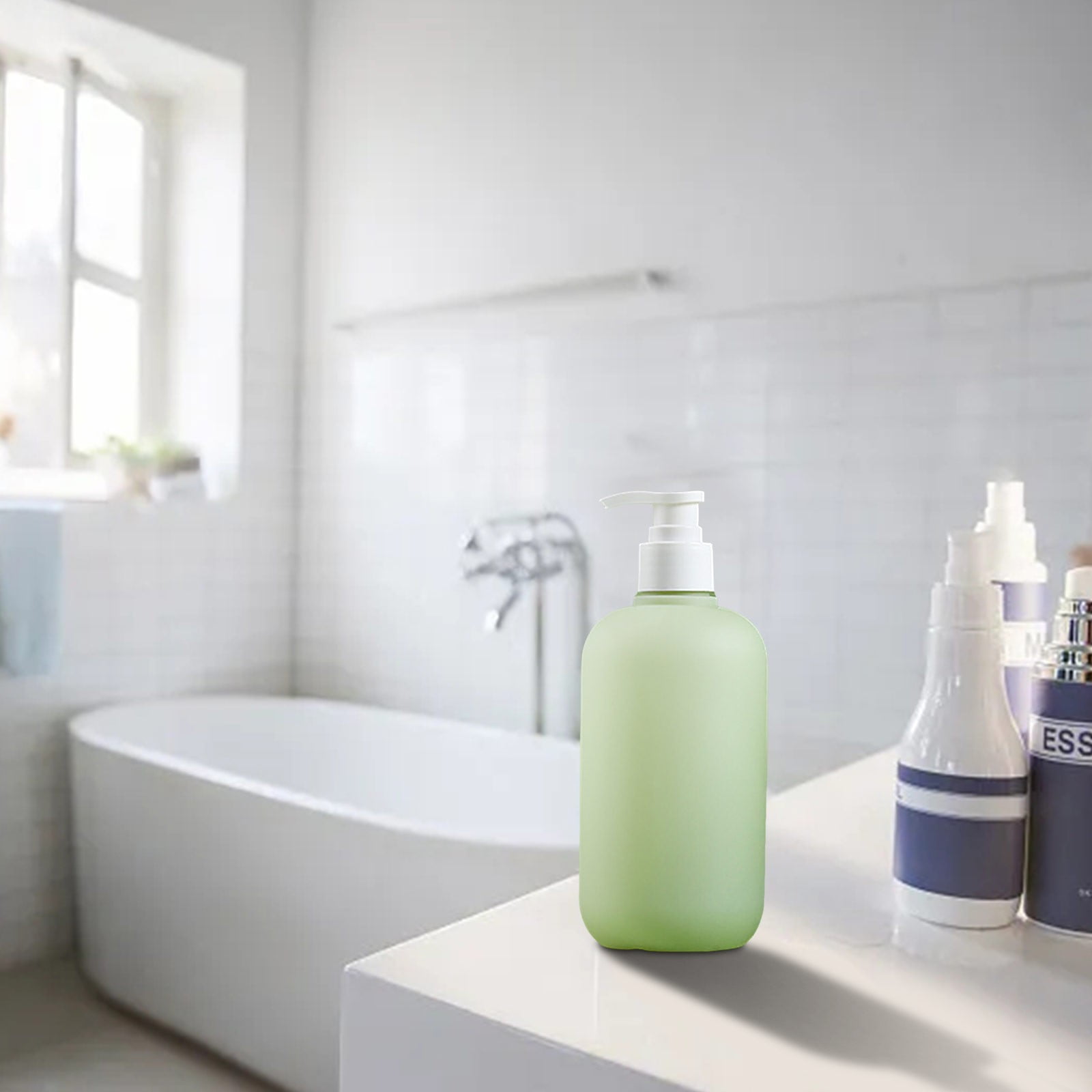 Large Leak-proof Travel Shampoo and Conditioner Bottles, Green Empty ...