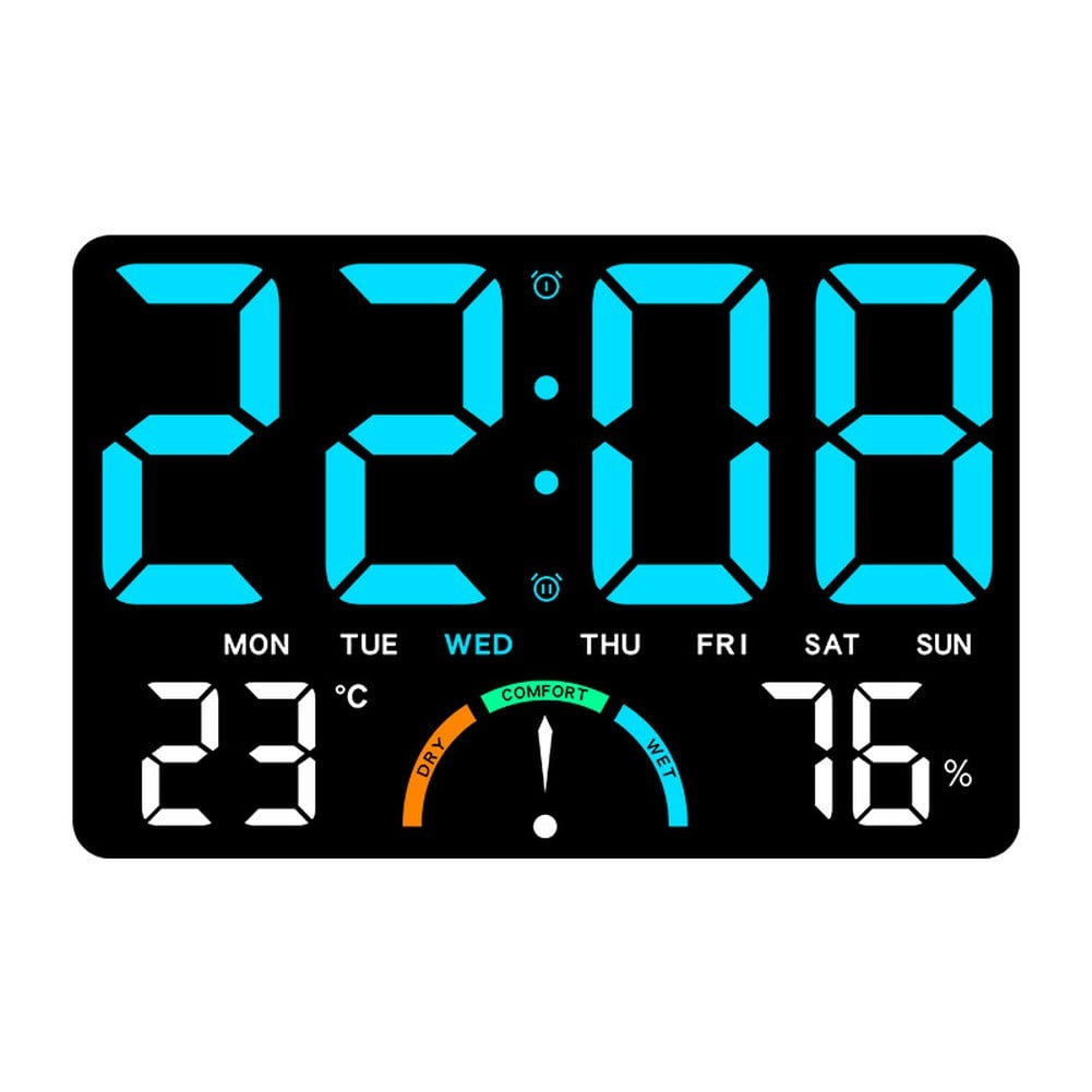 Large Led Digital Clock For Living Room: Versatile Wall & Table Display ...