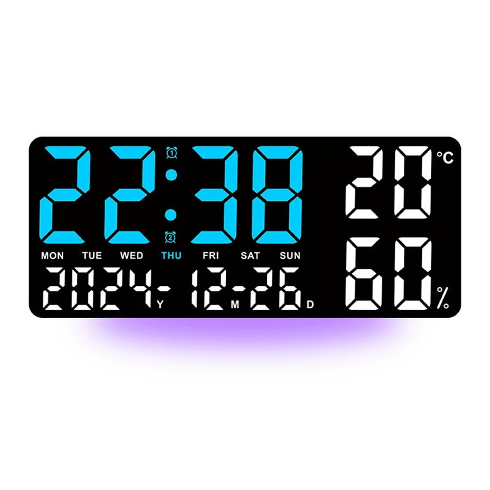Large Led Digital Wall Clock Temperature Date Week Display Countdown ...
