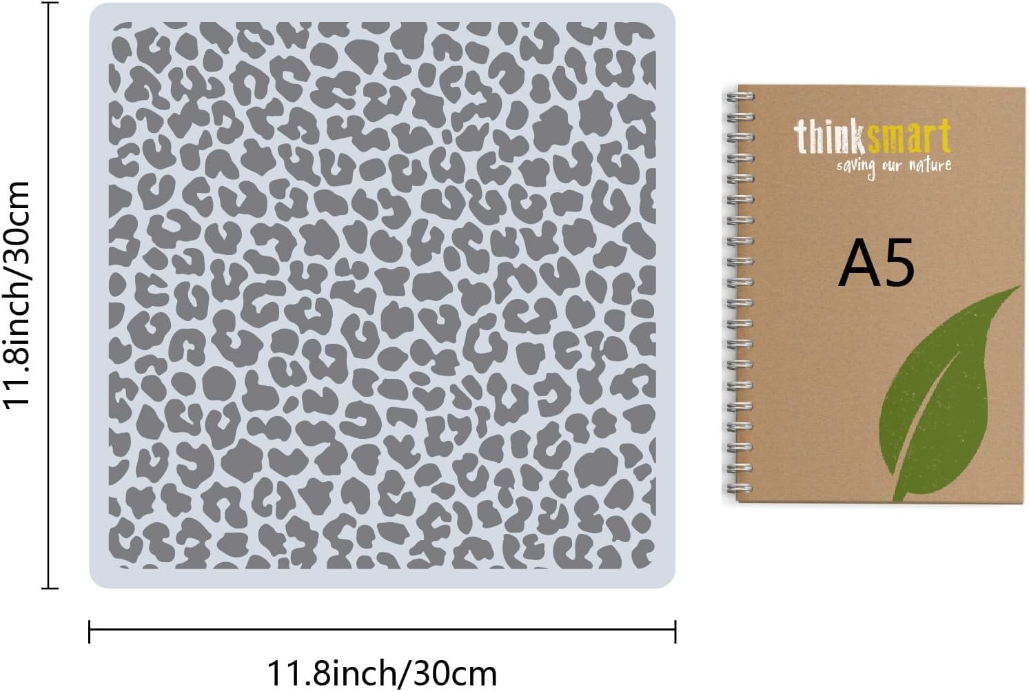 Large Leopard Template Stencil 12 x 12 Inch Reusable Hollow Out Animal ...