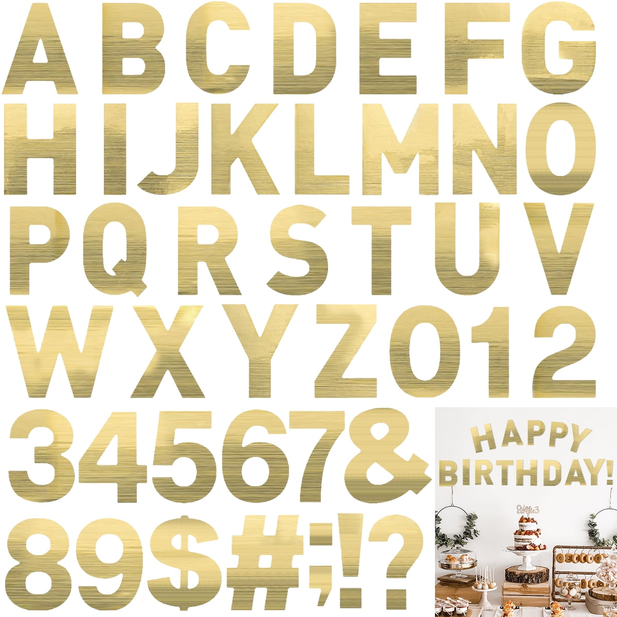 Large Letter Stickers Vinyl Self Adhesive Big Font Letters Number ...