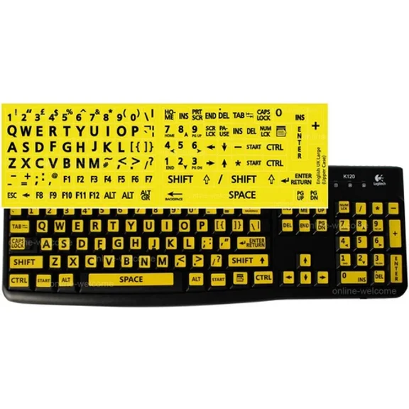 Computer Keyboard Letter Stickers
