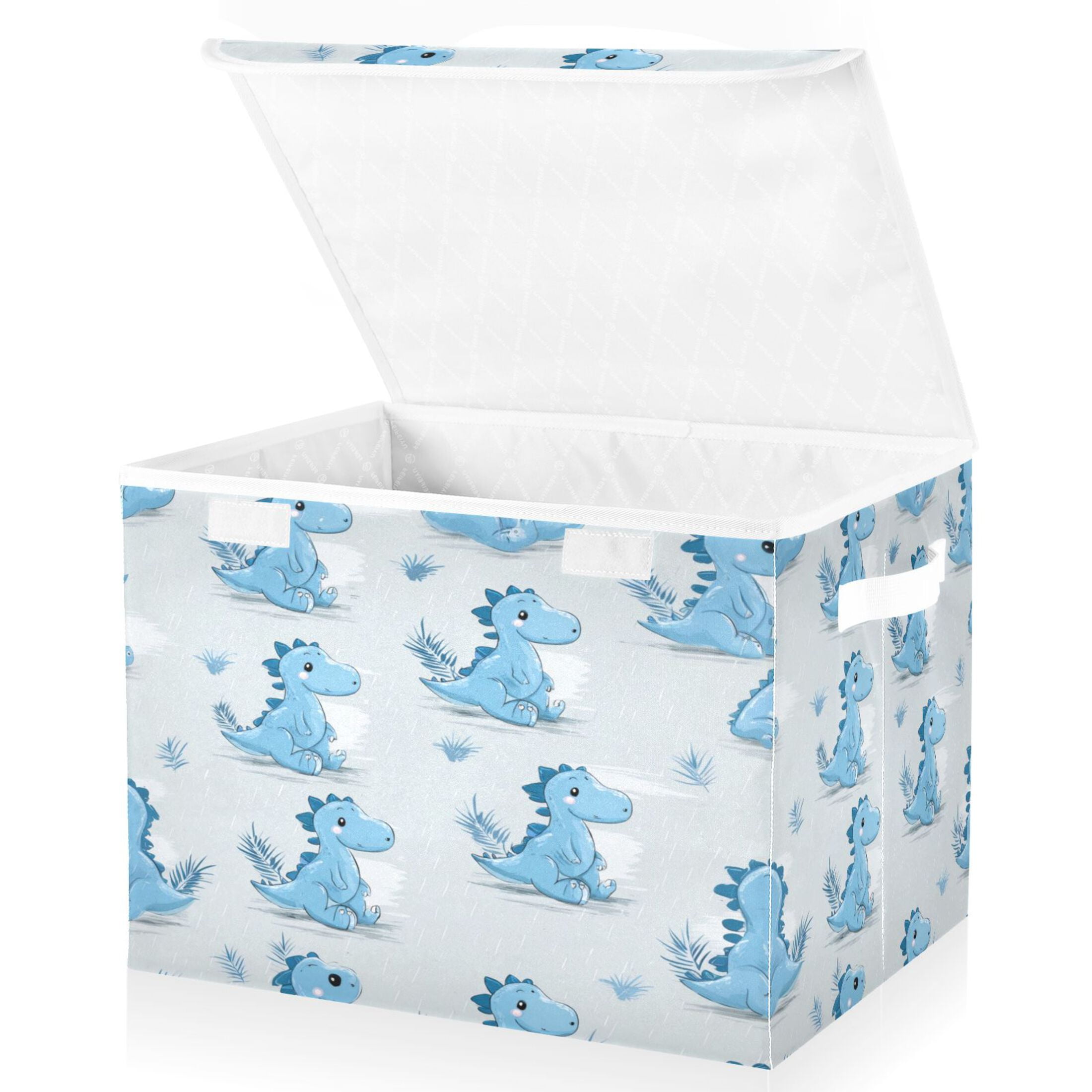 Large Lidded Bin Foldable Storage Baskets Boxes Cubes Lids with 2 ...