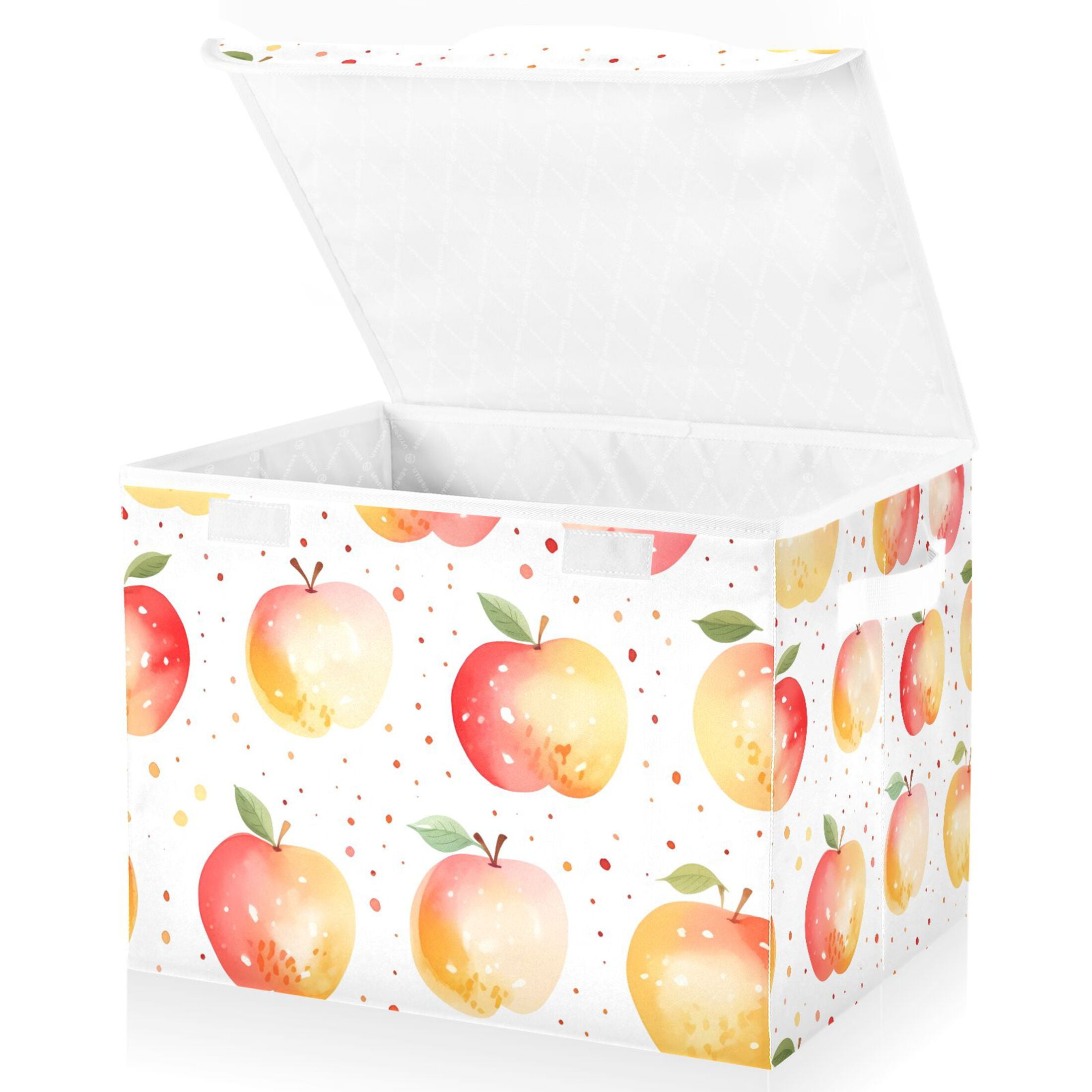 Large Lidded Foldable Storage Baskets Cubes Boxes Lids Bin for Home ...