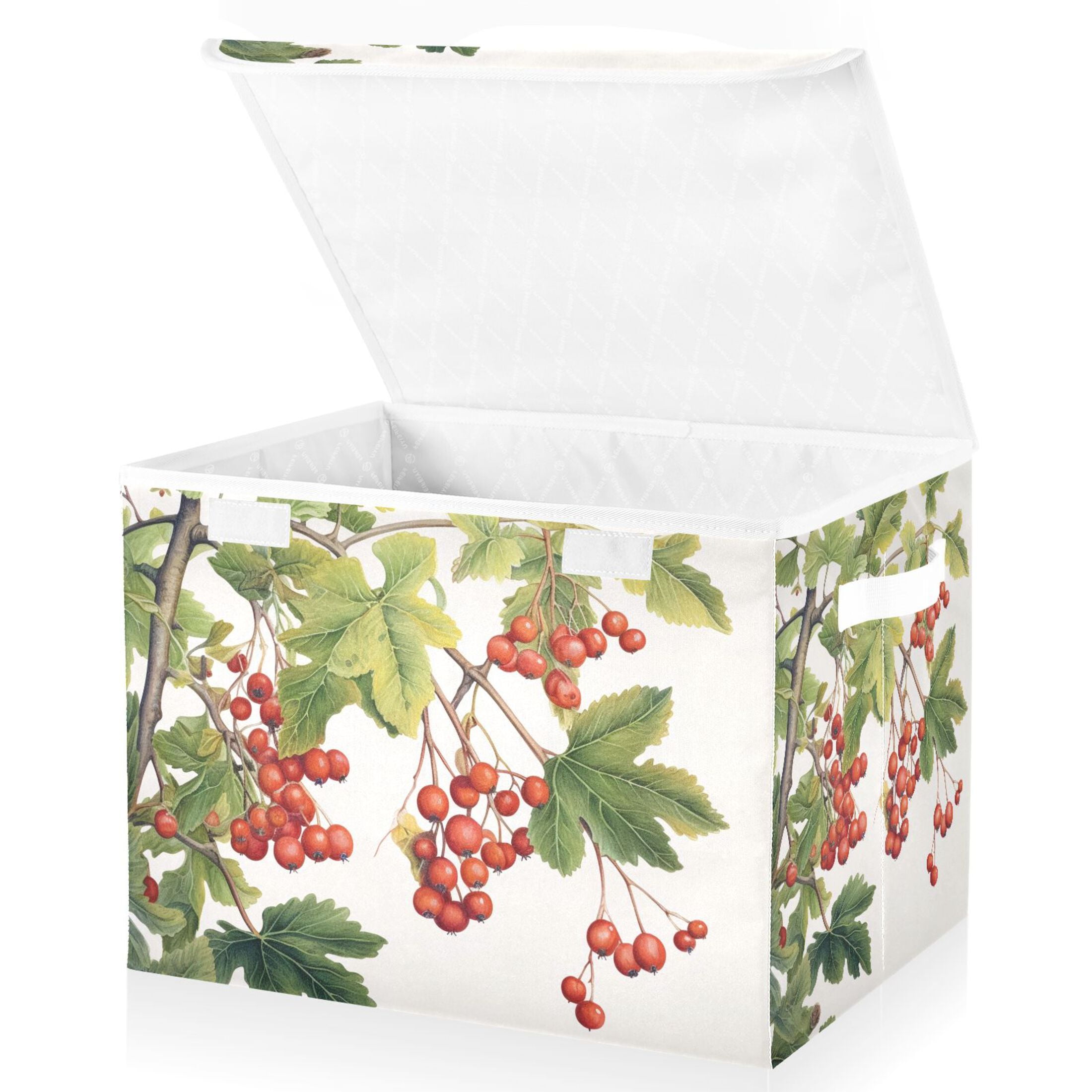 Large Lidded Foldable Storage Baskets Cubes Boxes Lids Bin for Home ...