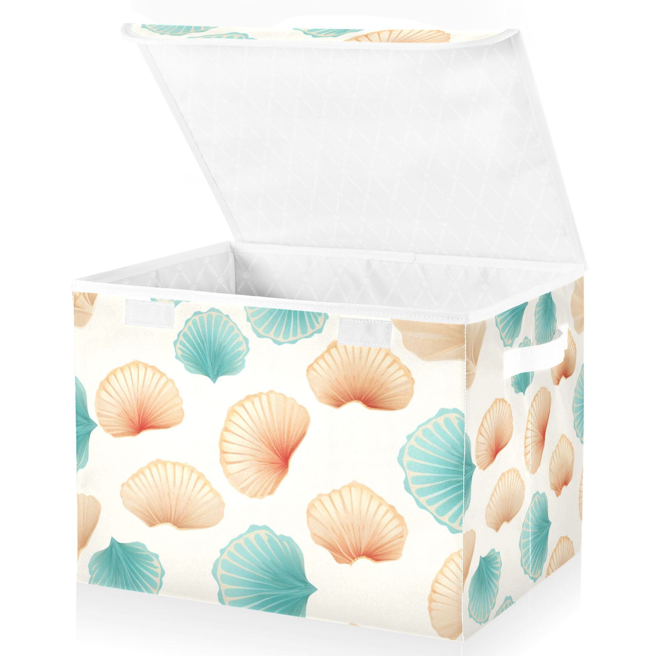 Large Lidded Foldable Storage Baskets Cubes Boxes Lids Bin for Home ...