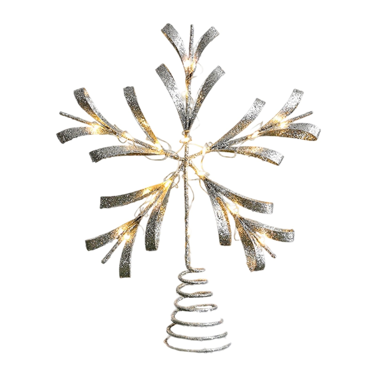 Large Lighted Star Christmas Tree Topper with Battery Operated LED ...