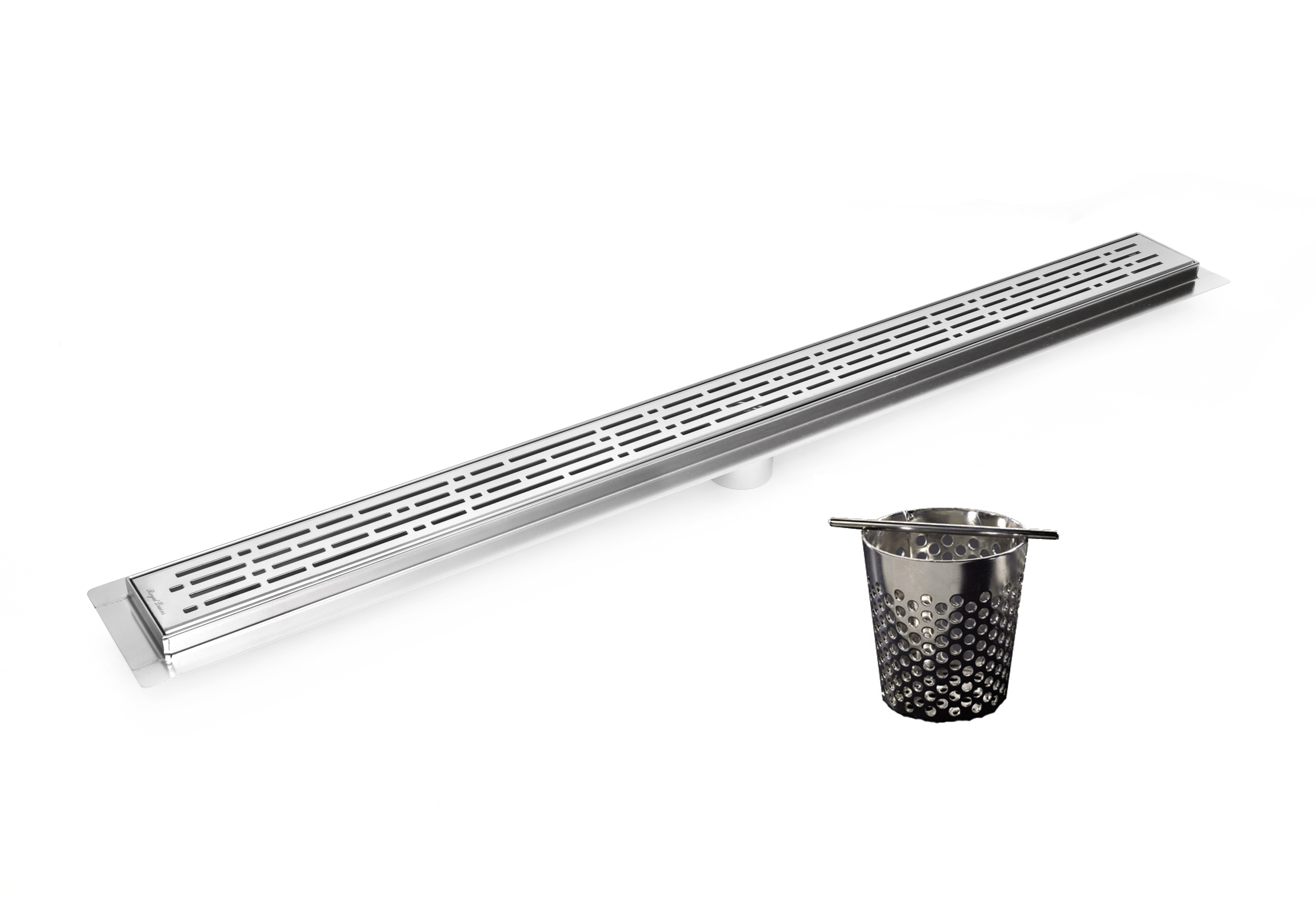 Large Linear Drain, 72 Inch Linear Shower Drain with Hair Trap Set ...
