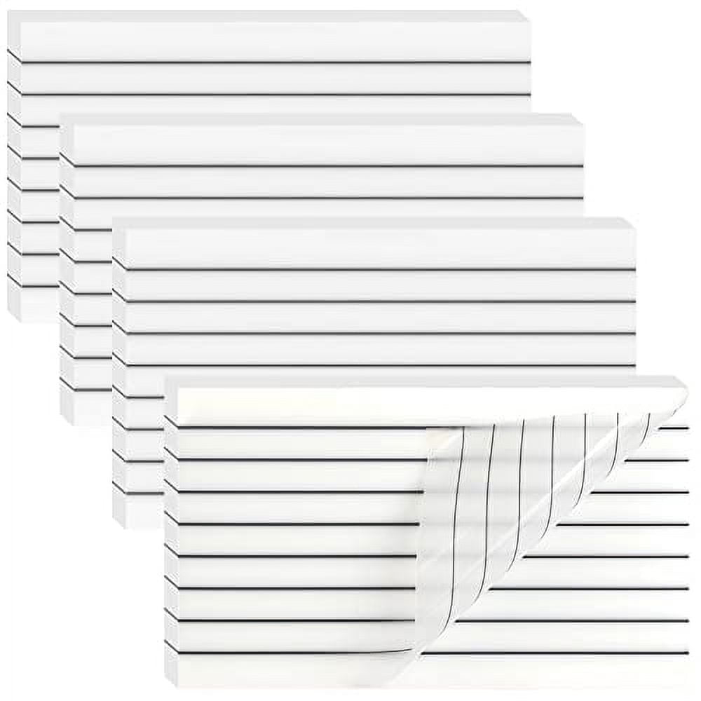 Large Lined Transparent Sticky Notes, 4 Pads 3x5 inch Clear See Through ...