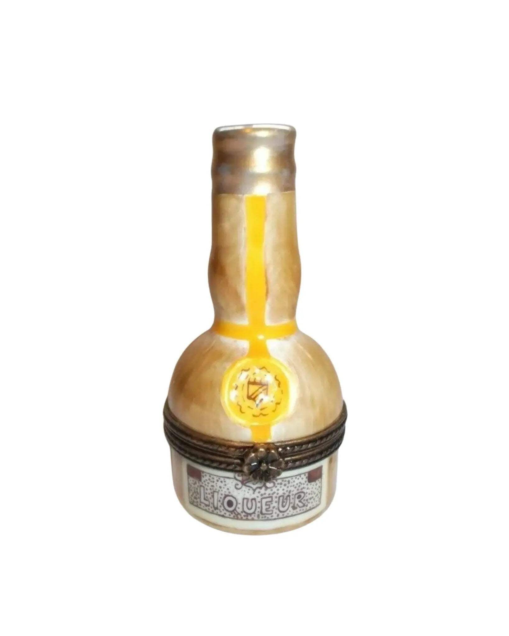Large Liquor Bottle for Collectors Limoges Box Porcelain Figurine ...