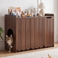 Large Litter Box Enclosure, Hidden Cat Litter Box for Automatic Litter ...