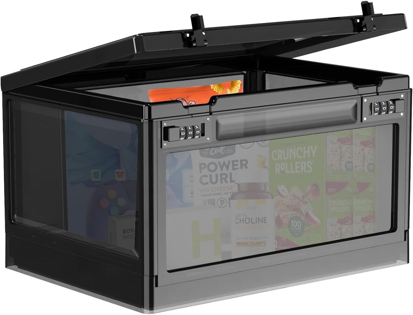 Large Lock Box, Lockable Storage Box with Combination Code, 15.3x11x8.6 ...