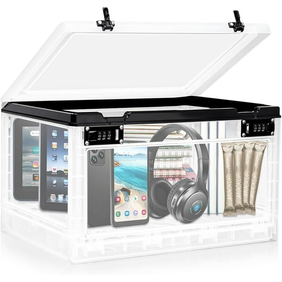 Large Lock Box for Personal Items 24 Litre Combination Lockable Storage ...