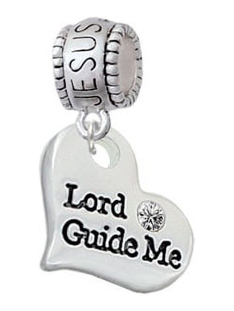 Large Lord Guide Me Heart - Jesus Loves Me Charm Bead - Walmart.com