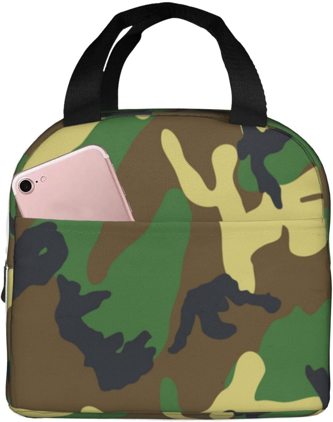 Large Lunch Bag Army Camo Camouflage Insulated Lunch Box Soft Cooler ...