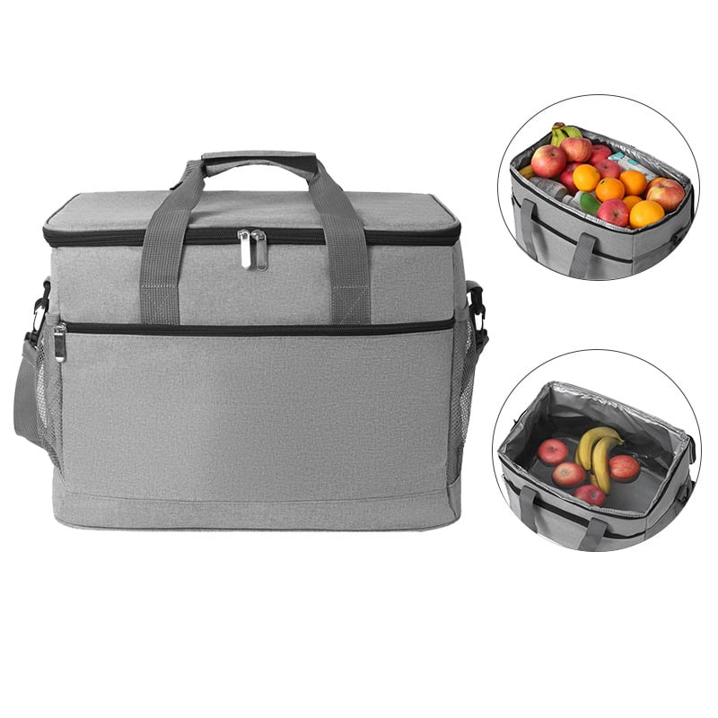 Large Lunch Bag Women Men 33L Double Deck Lunch Box Insulated Cooler ...