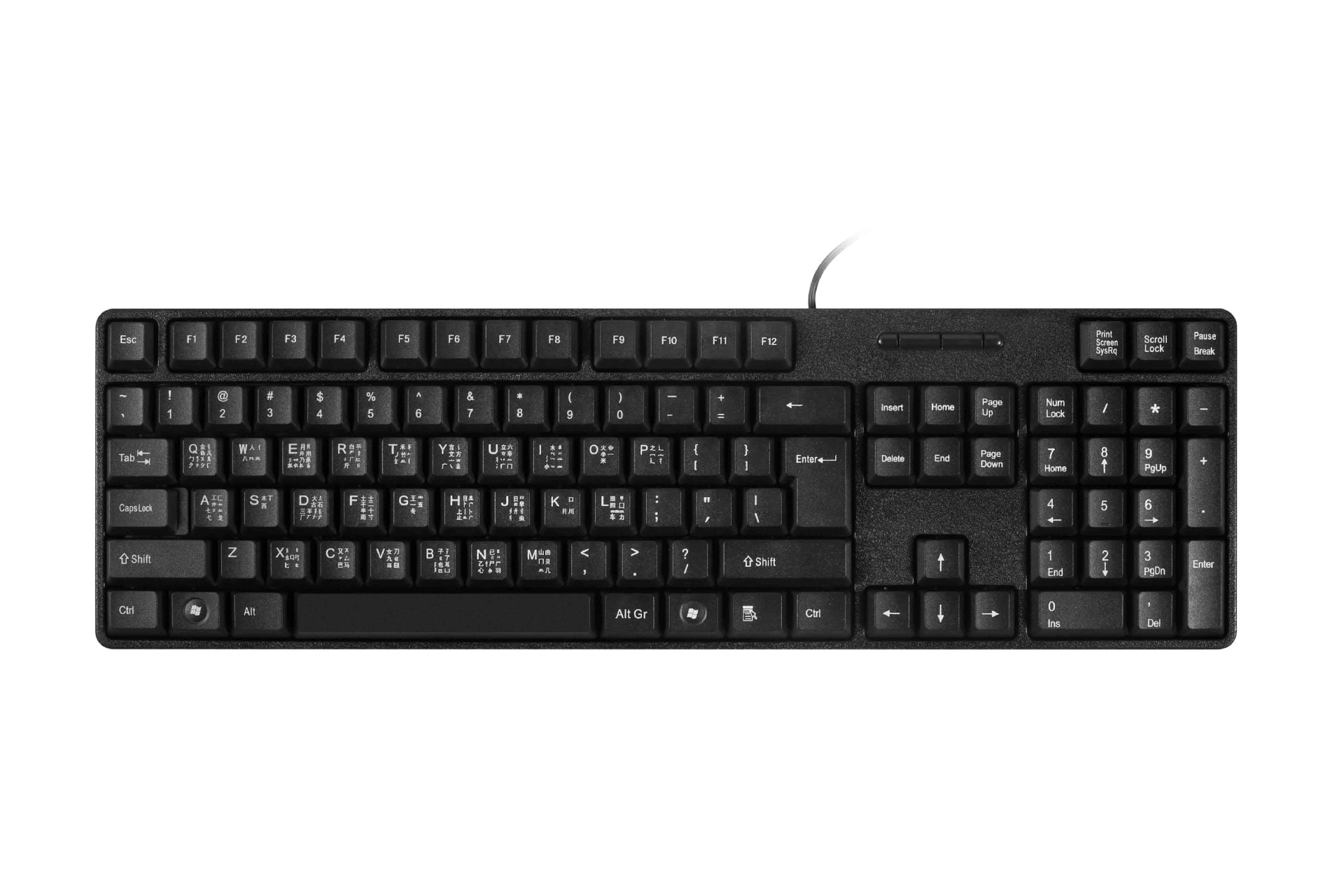 Large MC-689 Wired Computer Keyboard for Business Office - Mute ...
