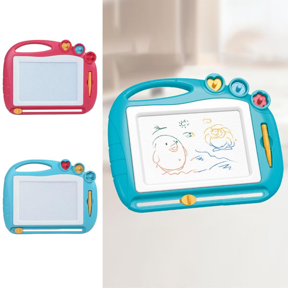 Large Magnetic Drawing Board - 4 Colors in 1 Doodle Board for Toddlers ...