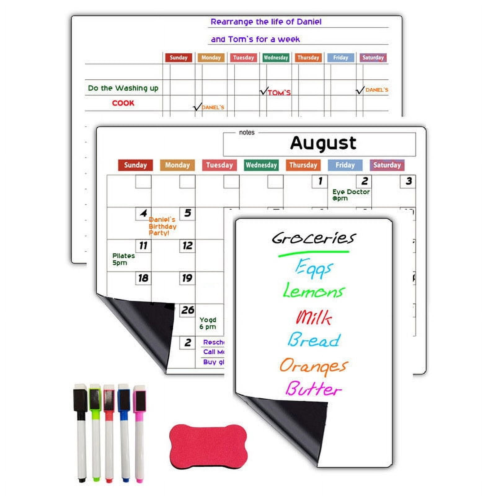 Jumbo Magnetic Notebook Paper White Board Accessories Classroom 2 Pack ...