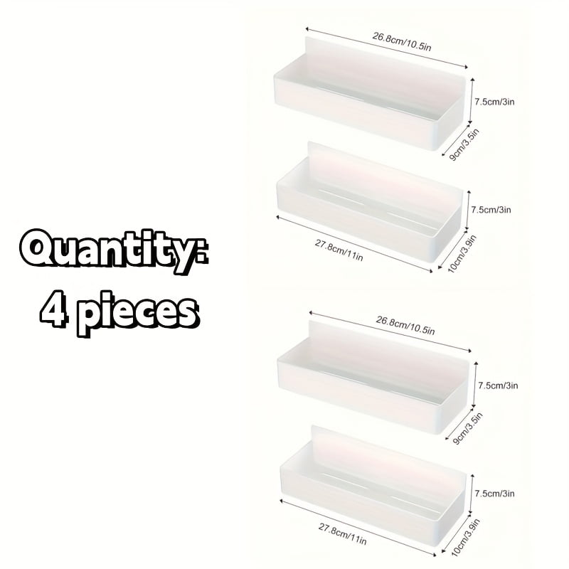 Large Magnetic Storage Baskets 2/4-Pack, Multi-Purpose Fridge Organizer ...