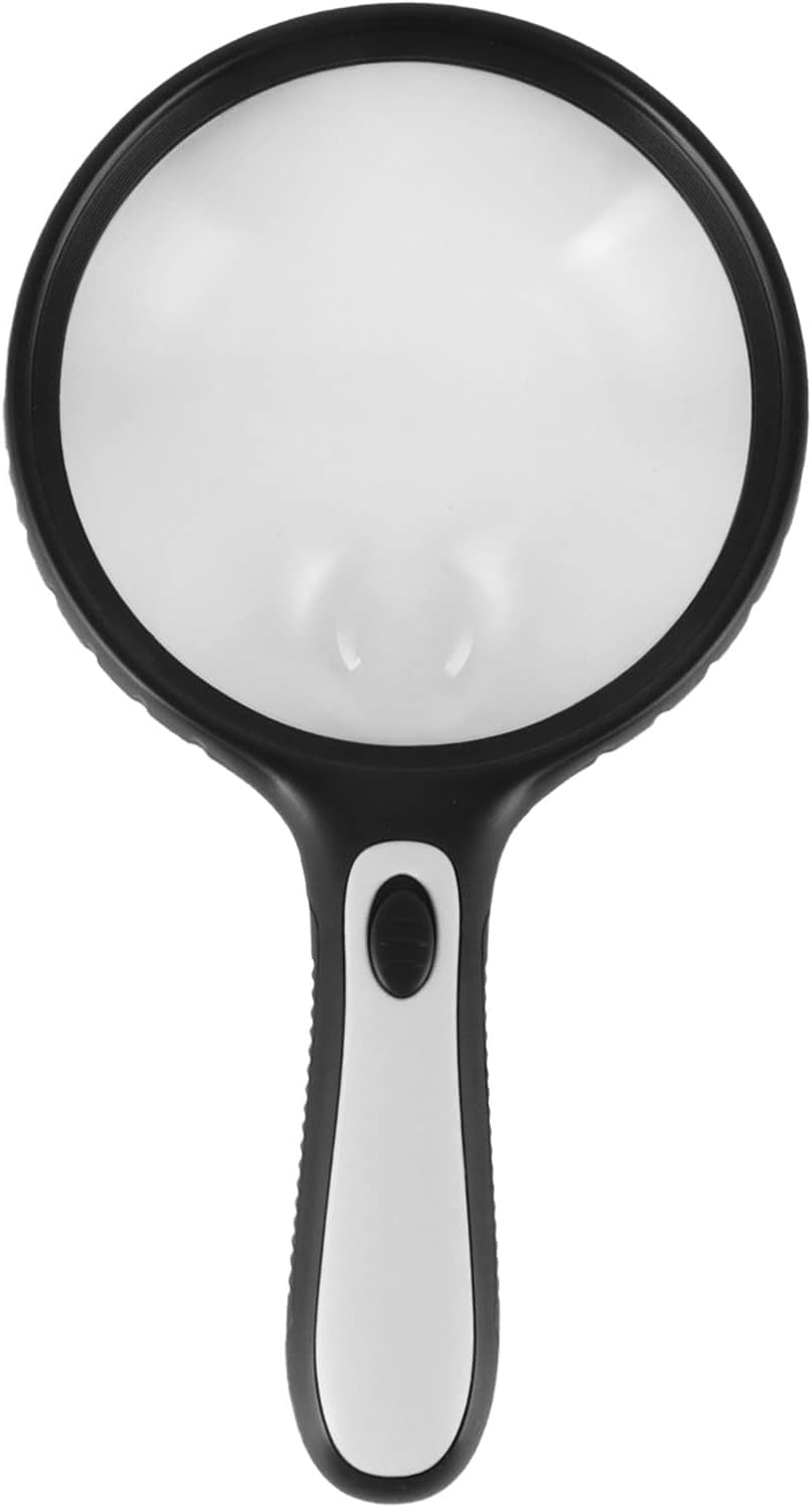 Large Magnifying Glass with Light, 10x 20x Handheld Clear Magnifying ...