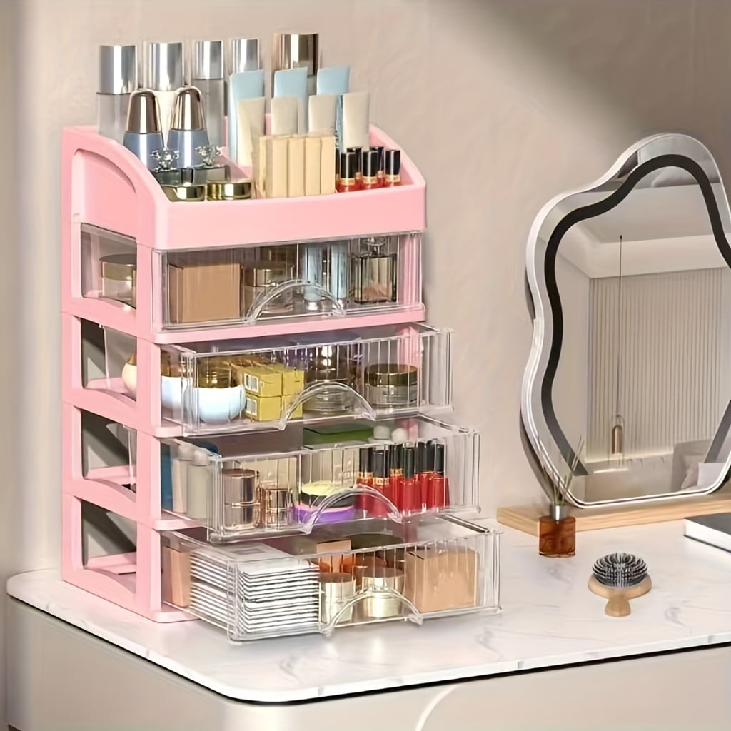 Large Makeup Organizer for Vanity - Countertop Storage with Drawers for ...