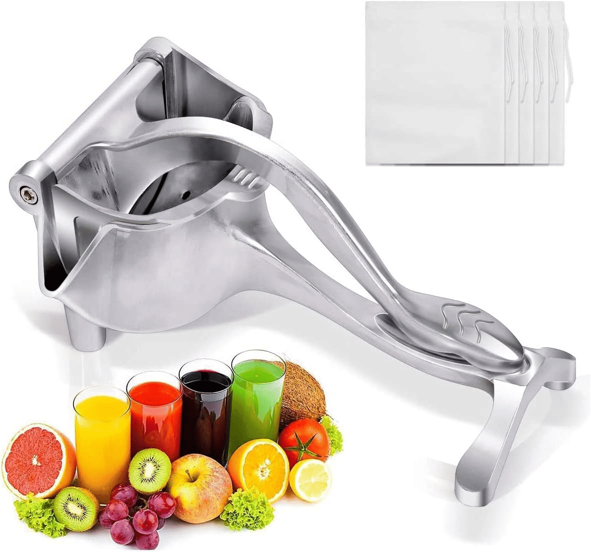 Large Manual Juicer, Aluminium Alloy Lemon Squeezer, Hand Press Heavy ...