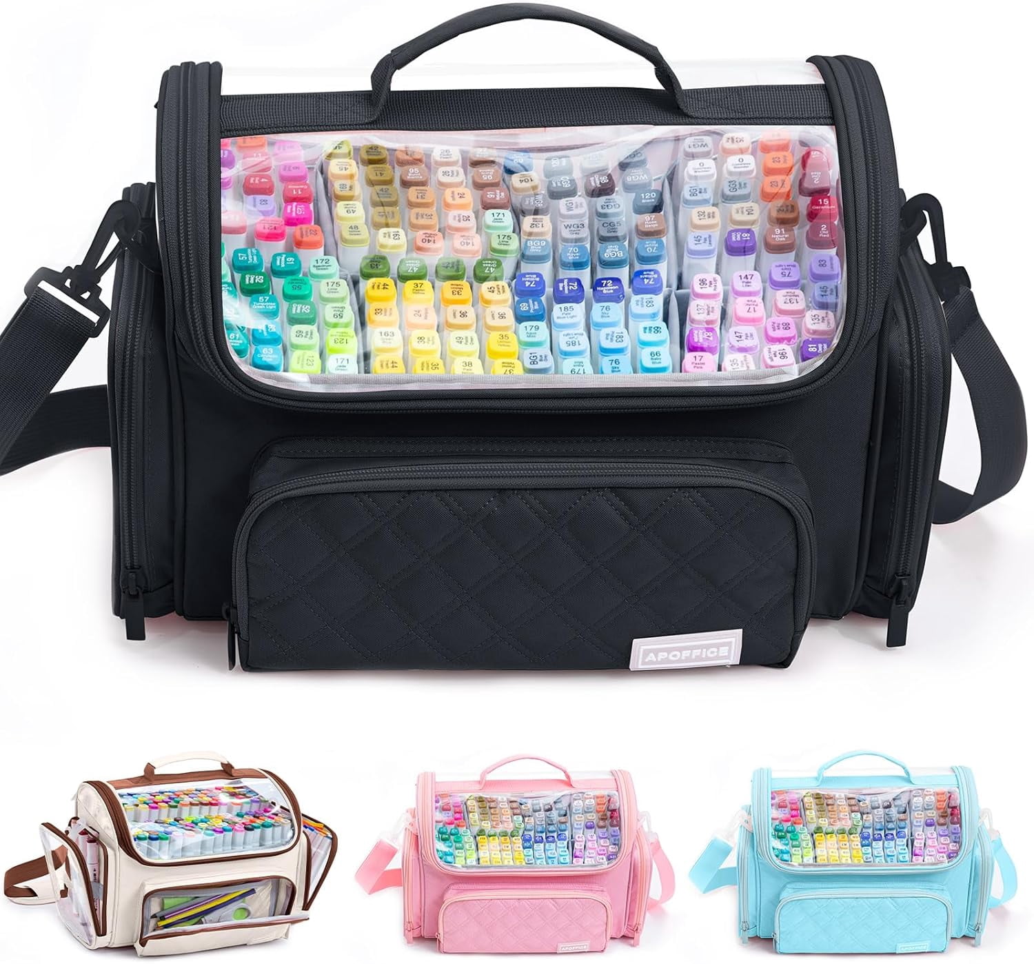 Large Marker Organizer Case 200-300 Markers | Art Marker Storage Bag ...