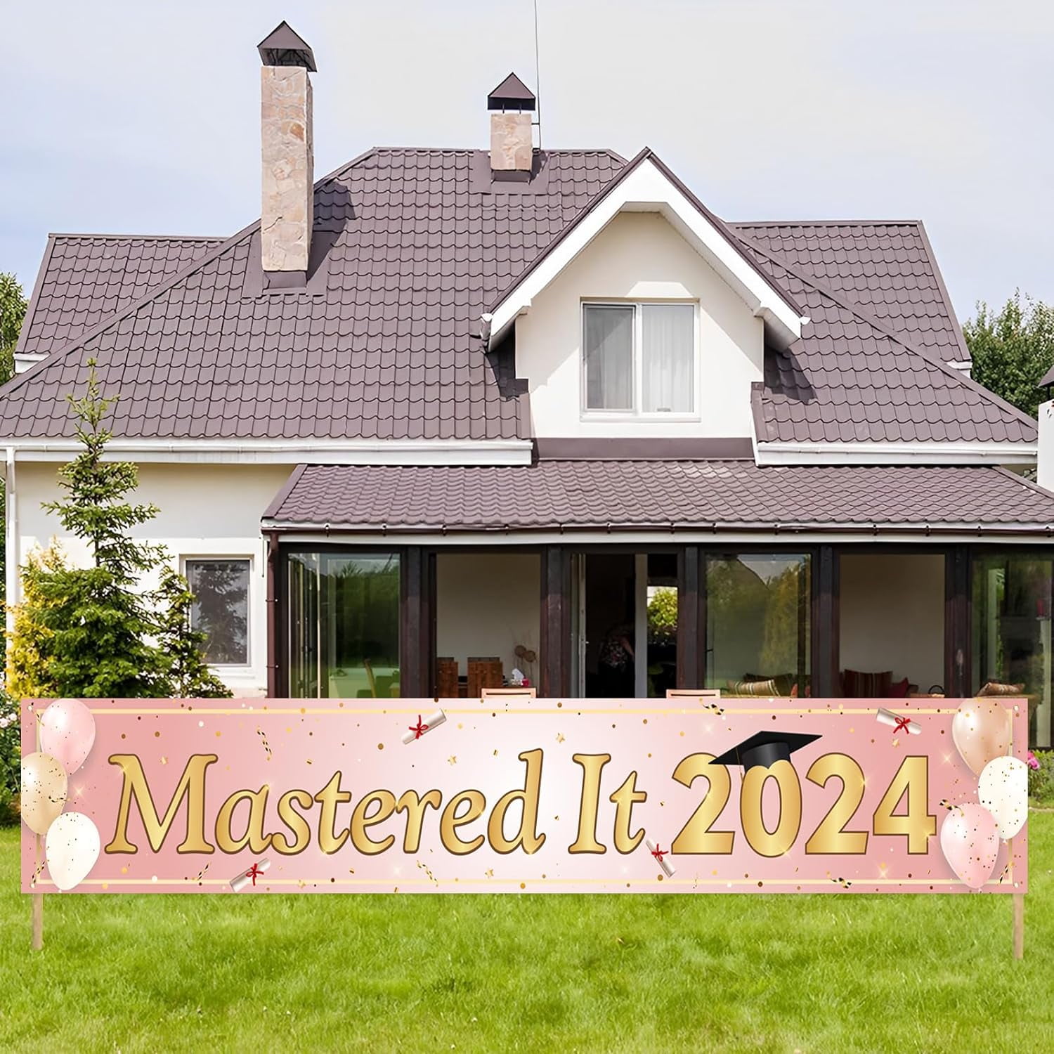 Large Mastered It Banner 2024, Mastered It Yard Sign Banner, Masters ...