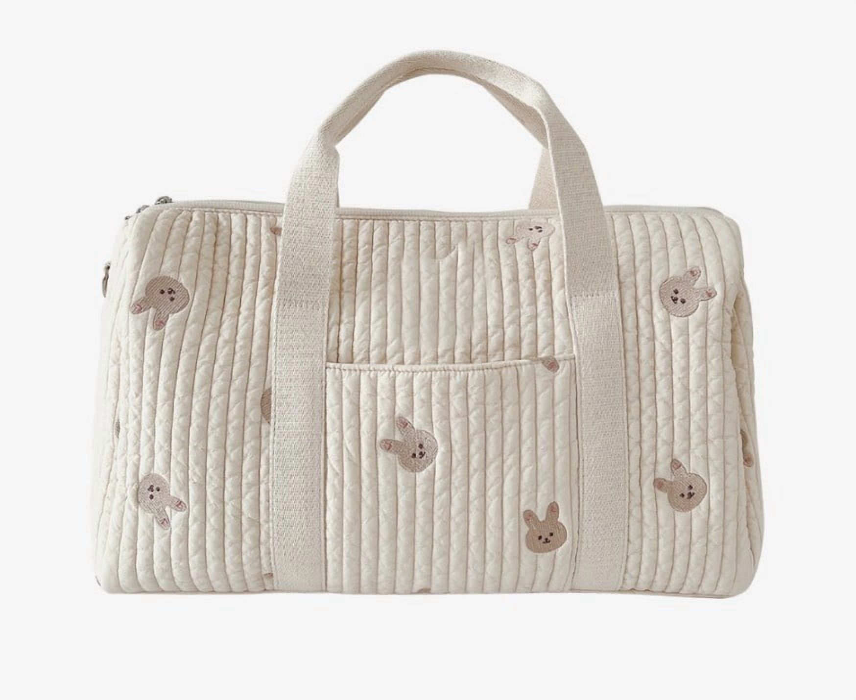 Large Maternity Bag for Baby Diaper Maternal Mommy Bag Quilted Nappy ...