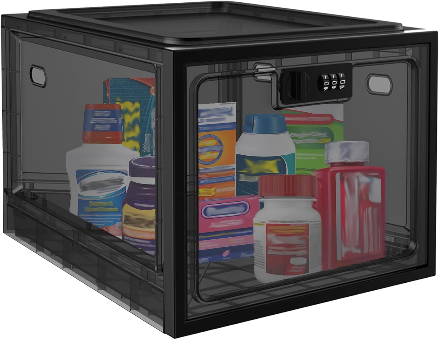 Large Medicine Lock Box for Safe Medication, Lockable Storage Box for ...