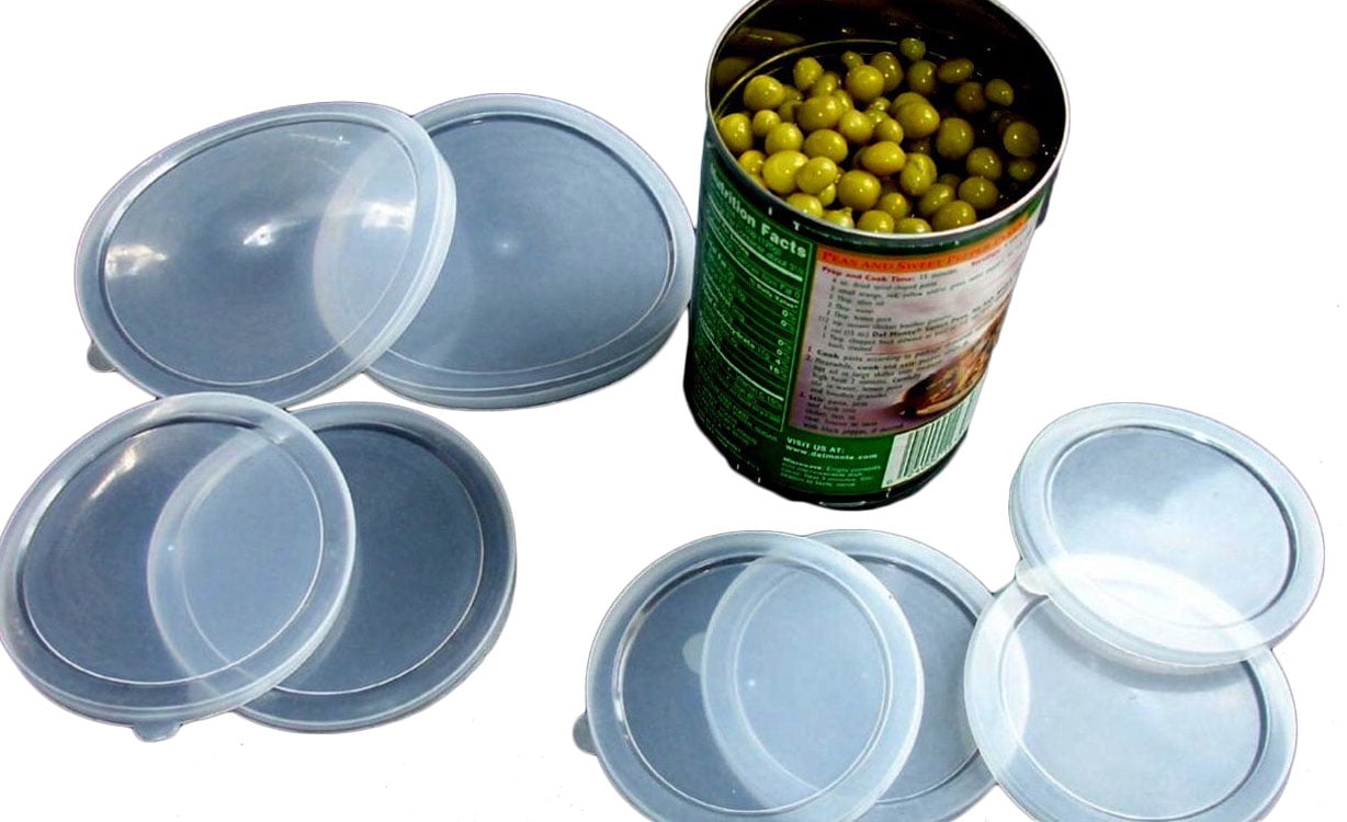 Walmart 6-Piece Pet Food Can Cover Set, Large, Medium, Small, Leak ...