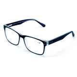 V.W.E., Large Men Rectangular Reading Glasses, 55mm Lens, Spring Hinge ...