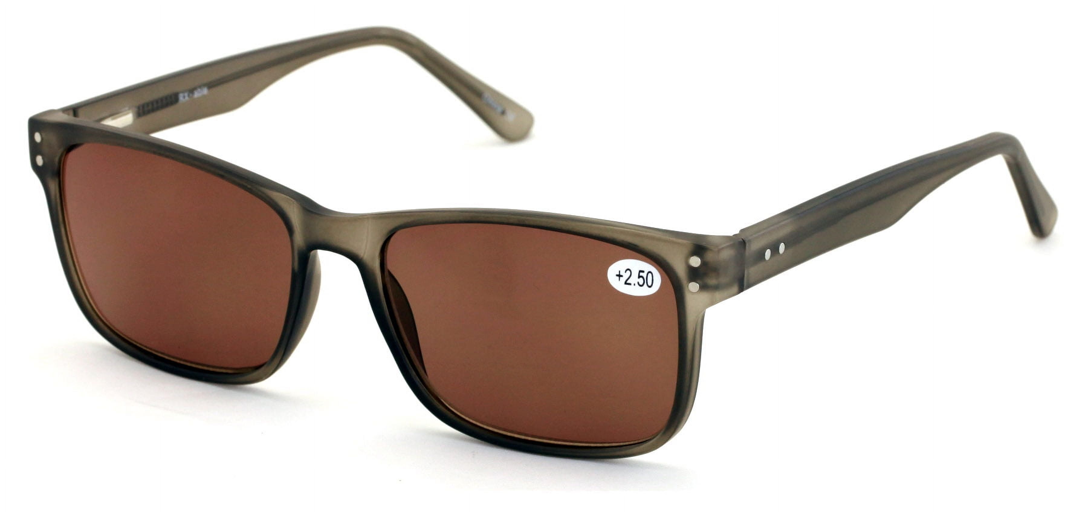 Large Men Premium Rectangular Tinted Reading Glasses Optical Frame ...