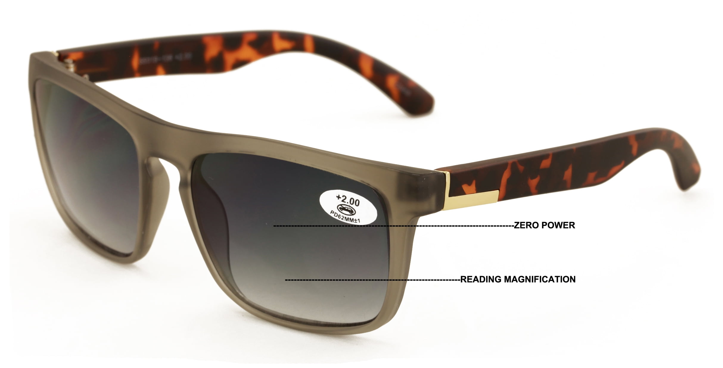 Large Men Progressive Bifocal Reading SunGlasses - UV400 Protection ...