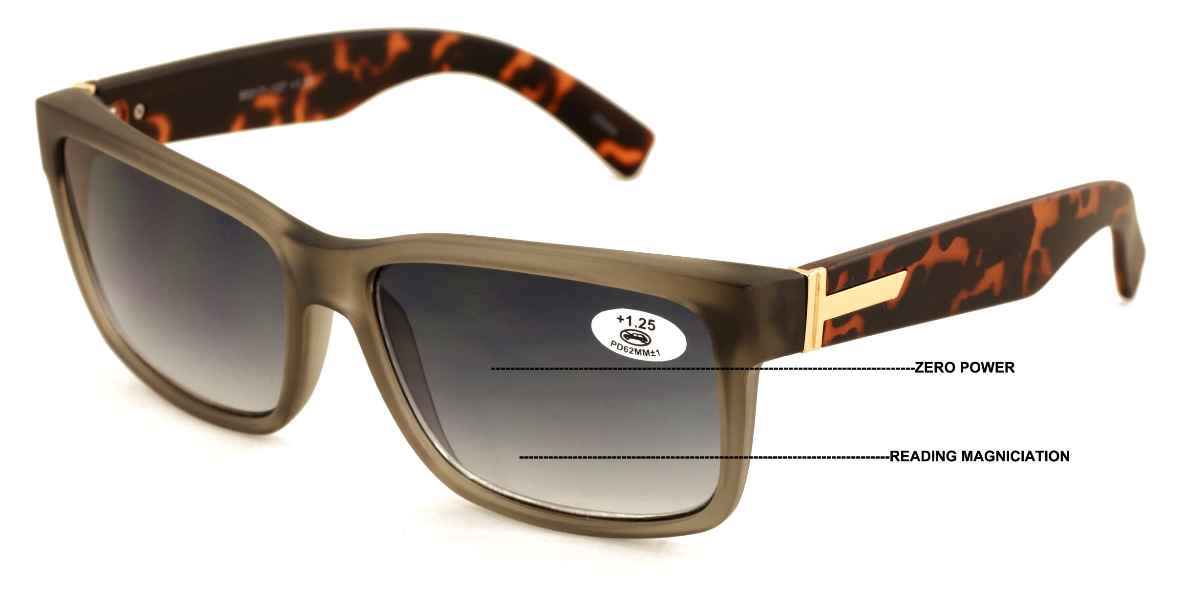Large Men Progressive Bifocal Reading SunGlasses - UV400 Protection ...