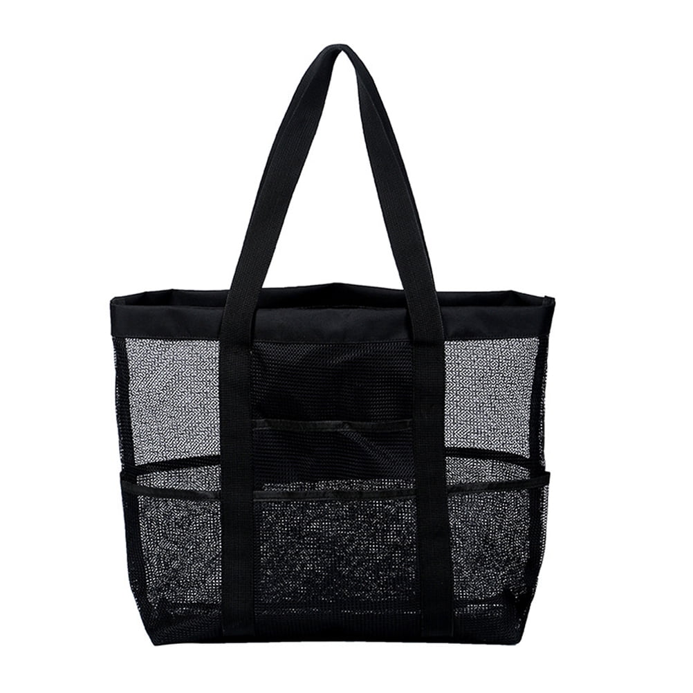 Large Mesh Beach Bag with Multiple Pockets Travel Tote for Toys and ...