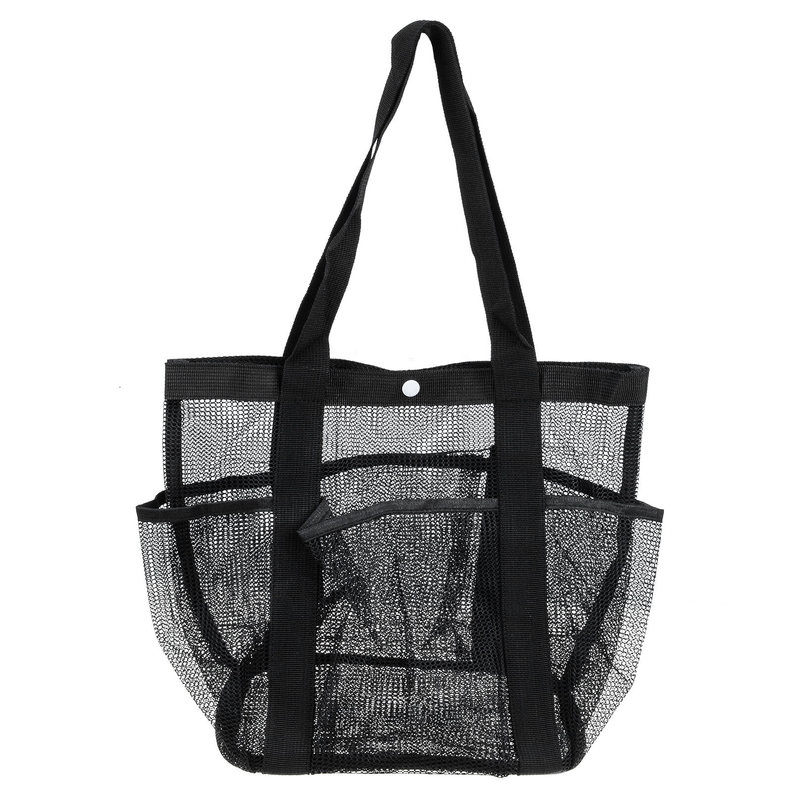 Large Mesh Beach Bag Multi-pocket Beach Tote Beach Toy Pouch Travel ...