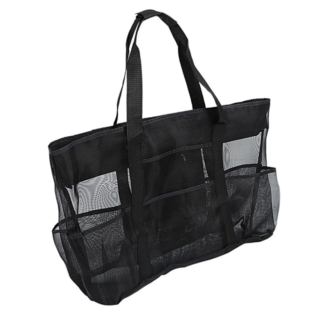 Large Mesh Beach Bag - Sand Proof Swimming Tote Bag Oversized Family ...