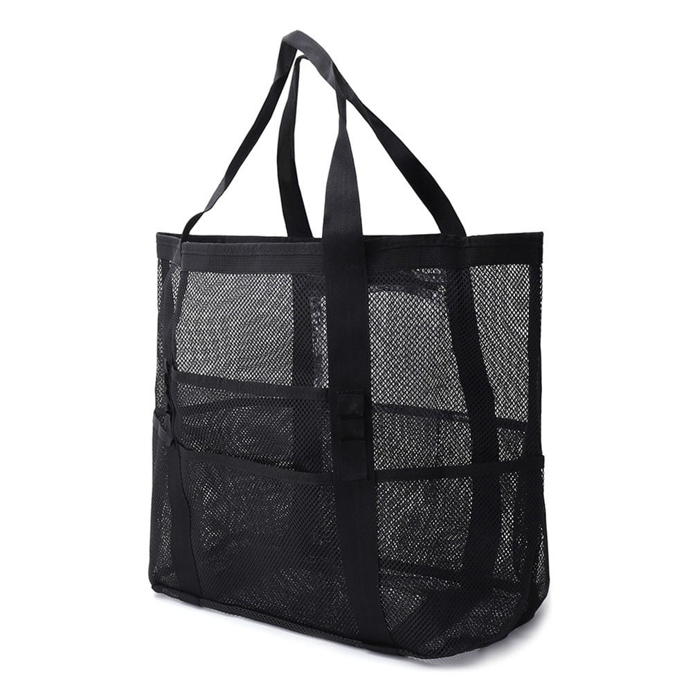 Large Mesh Beach Bag Waterproof Sandproof Tote Bag for Gym Beach ...