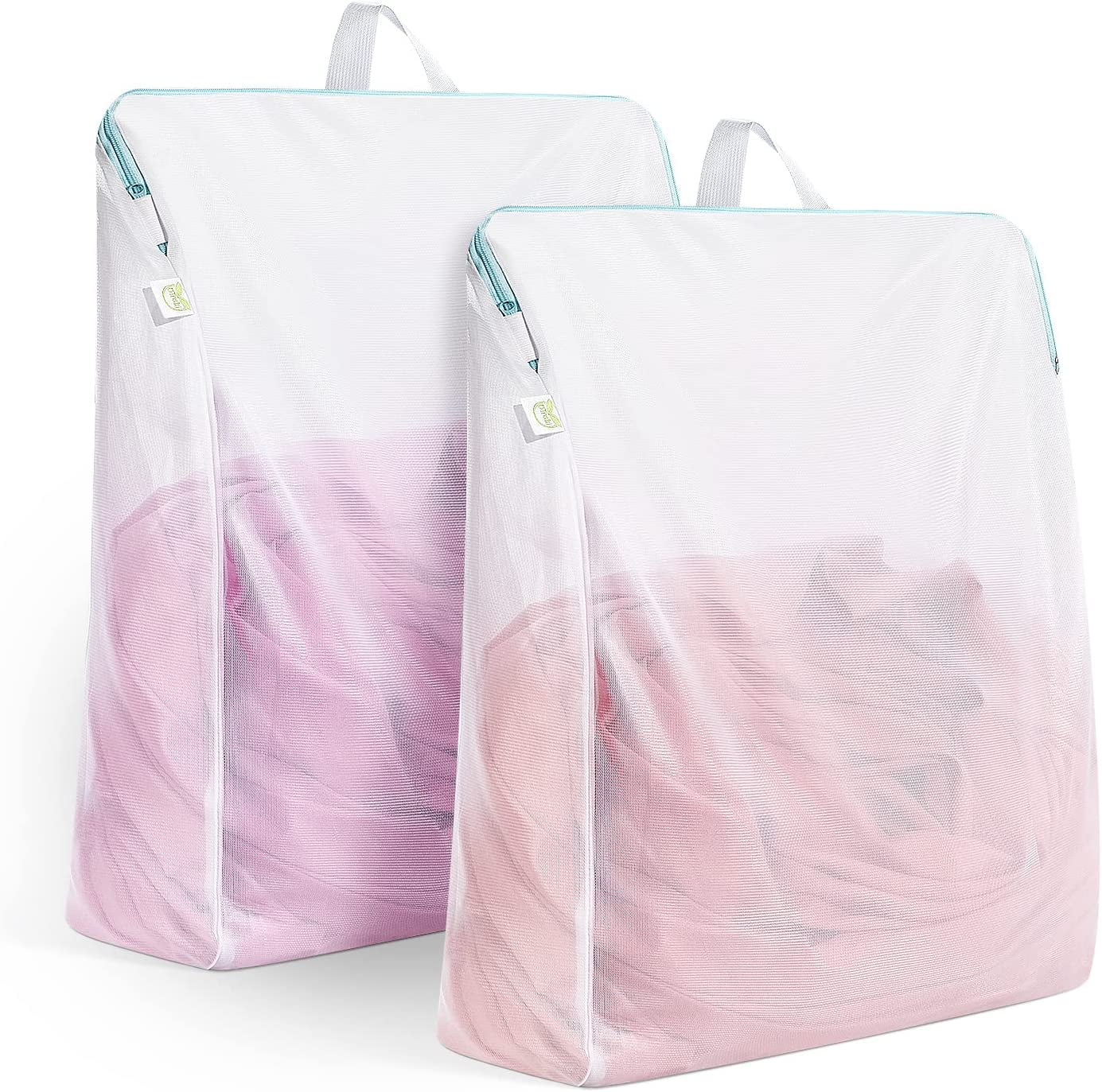 Large Mesh Laundry Bag 2 Pack 24 x 32 inch Hanging Lingerie Bag Mesh ...