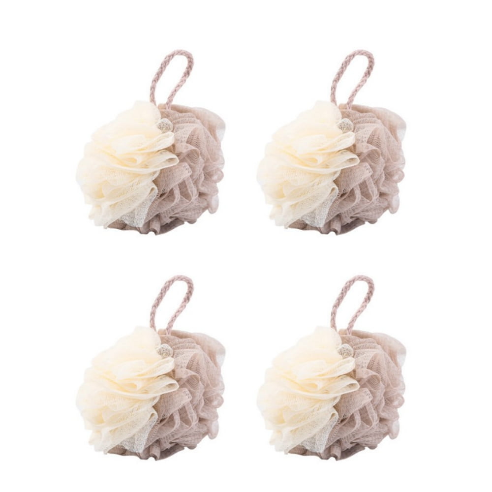 Large Mesh Pouf Scrubber For Men And Women - Exfoliate With Big ...