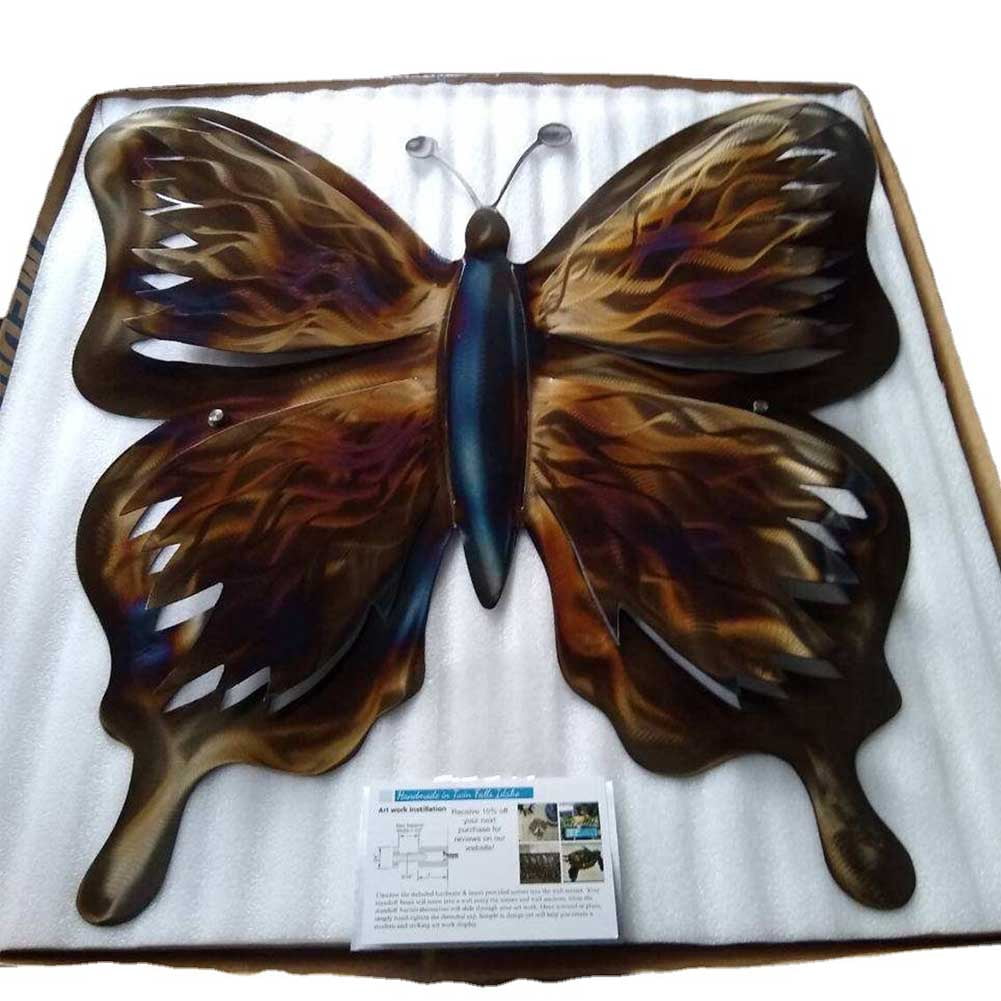 Large Metal Butterfly Wall Decor,11.8"Vintage Handmade Butterfly ...