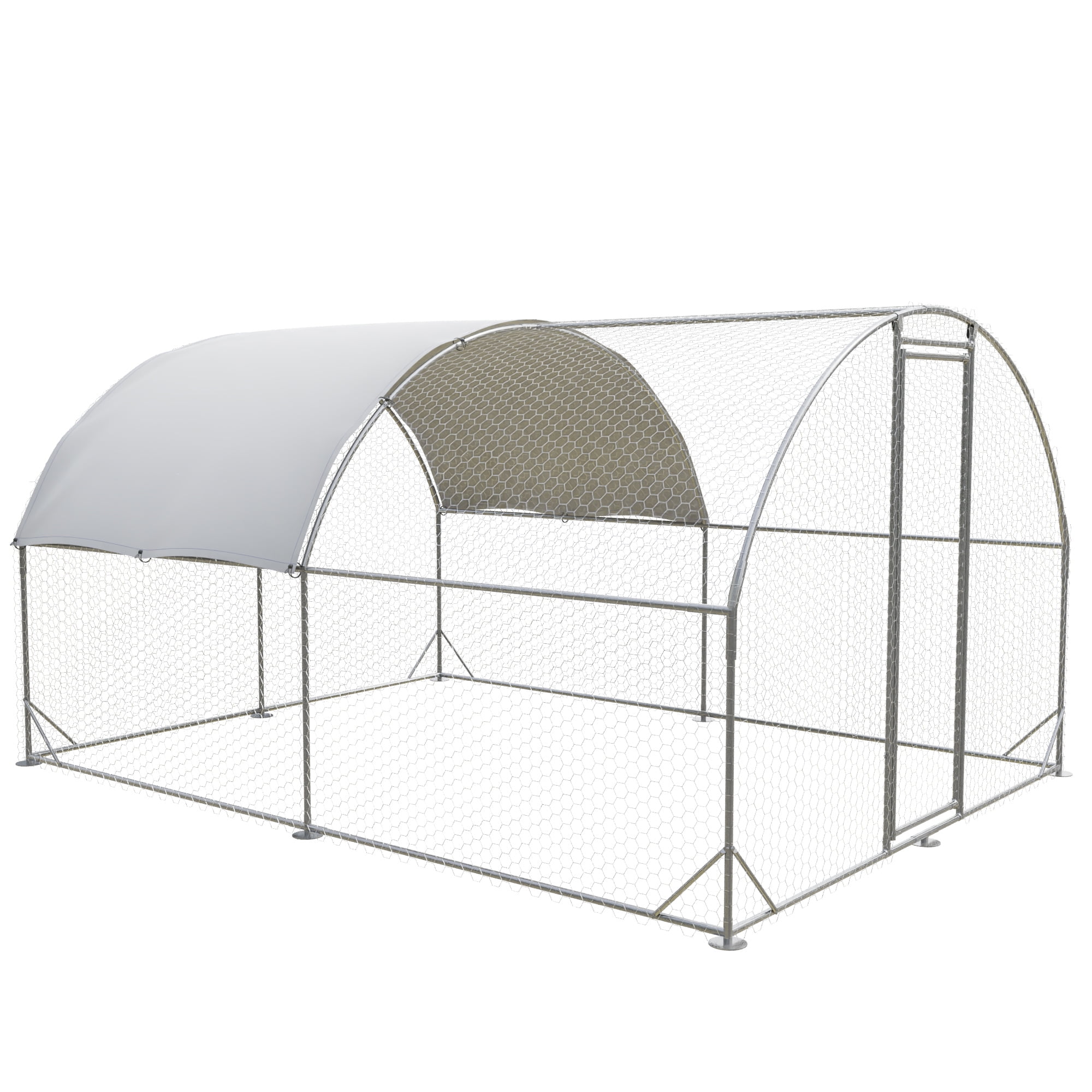 Large Metal Chicken Coop,Outdoor Chicken Coop Run with Water-Resident ...