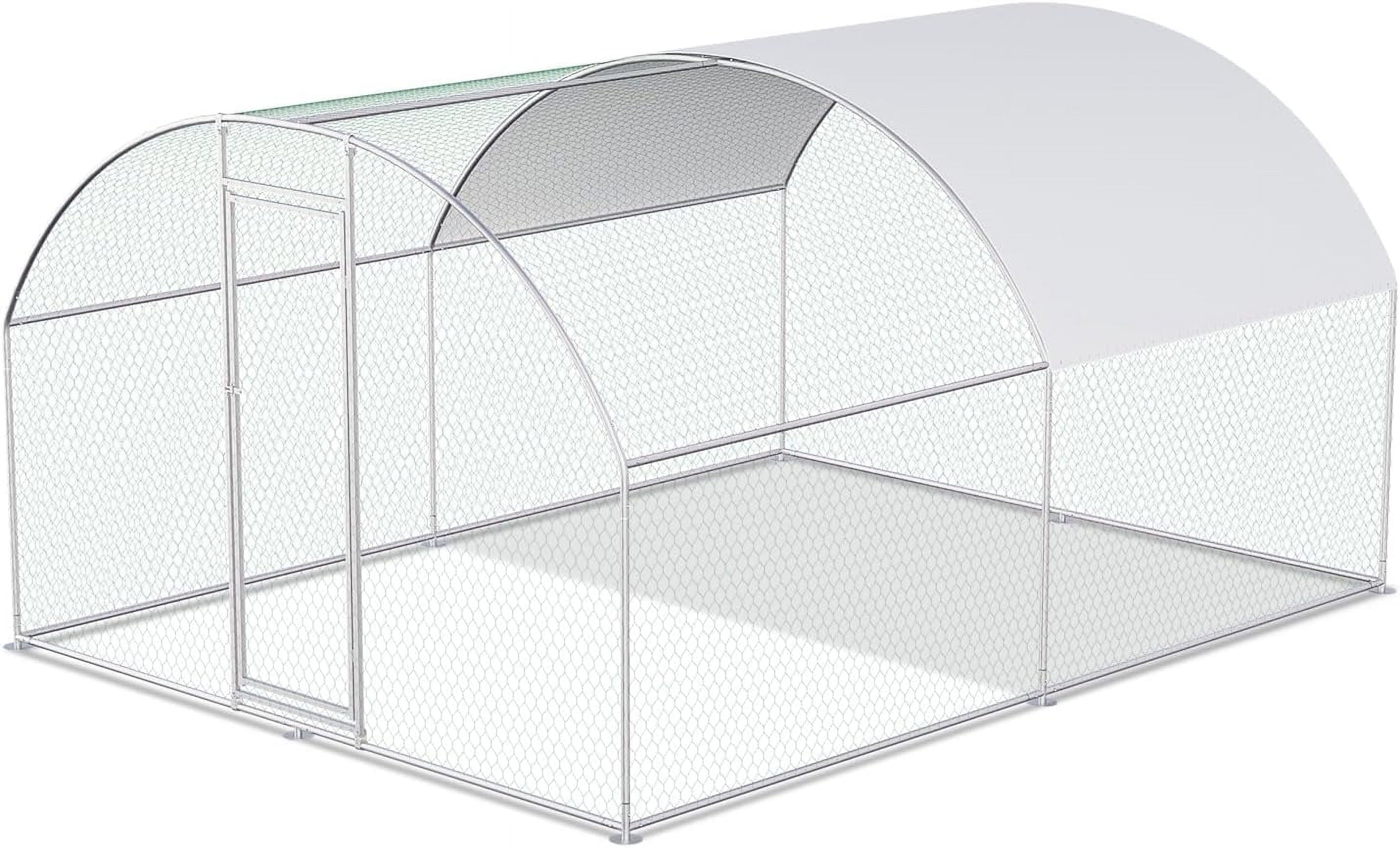 Large Metal Chicken Coops for 25/30 Chickens Coop Walk-in Poultry Cage ...